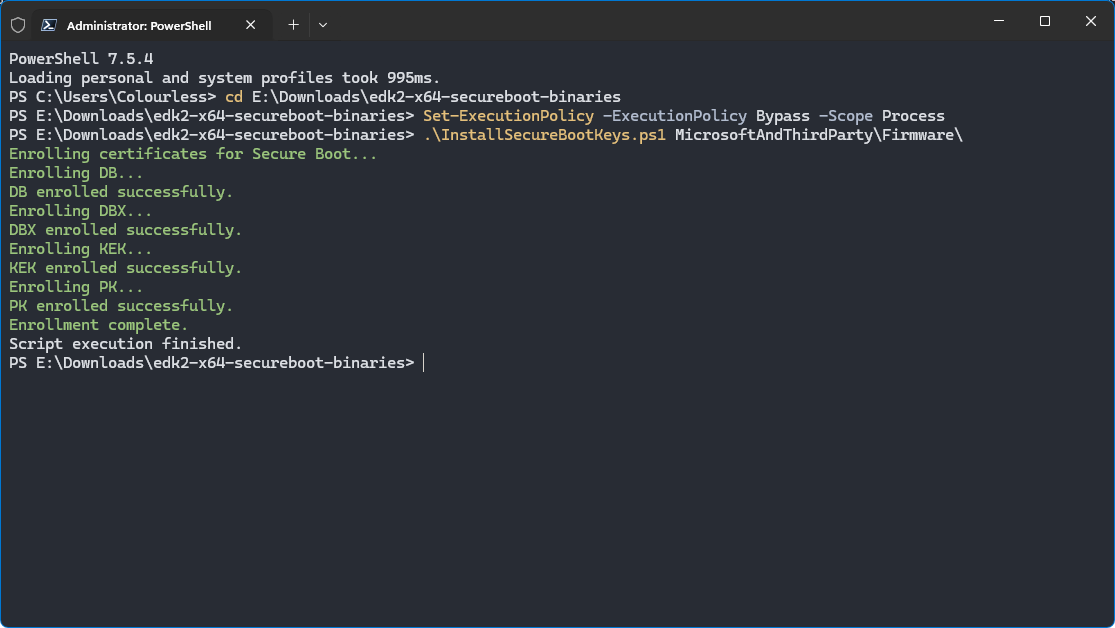 How to manually install the latest UEFI Secure Boot certificate keys ...